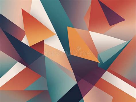 Abstract Shapes Seamlessly Transitioning In Vibrant Colors Create A