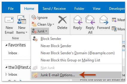 How To Add Email Addresses To Safe Blocked Senders List In Outlook