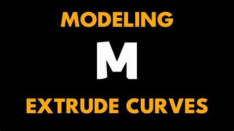Maya Modeling Tutorial - Extrude Along Curve - YouTube