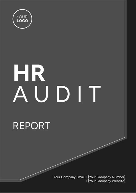 Free HR Audit Report Template To Edit Online
