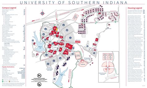 University Of Southern Indiana Campus Map All Maps