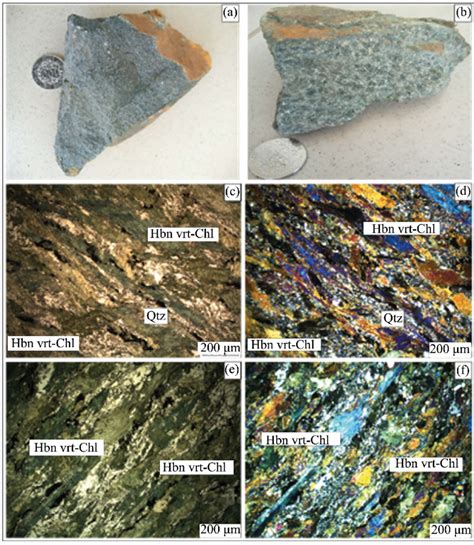 Macroscopic And Microscopic Aspects Of Amphibolites A Macroscopic Download Scientific