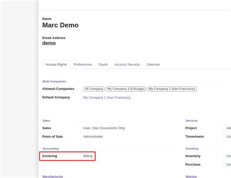 Account Invoicing Billing User Is Not Able To Create New Bank Account Issue