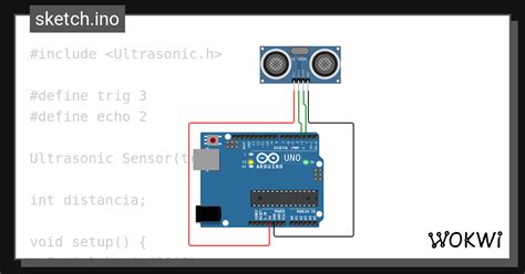 Sensorultrasonico Wokwi Esp32 Stm32 Arduino Simulator