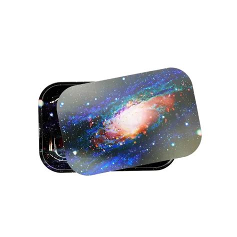 Stars Galaxy Magnetic Lid Medium Metal Rolling Tray