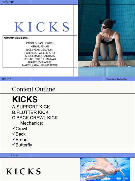 Kicks In Swimming Pdf Individual Sports Athletic Sports