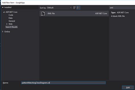Fix To Generate A Class Diagram En Vs2019 Project Web Net Core