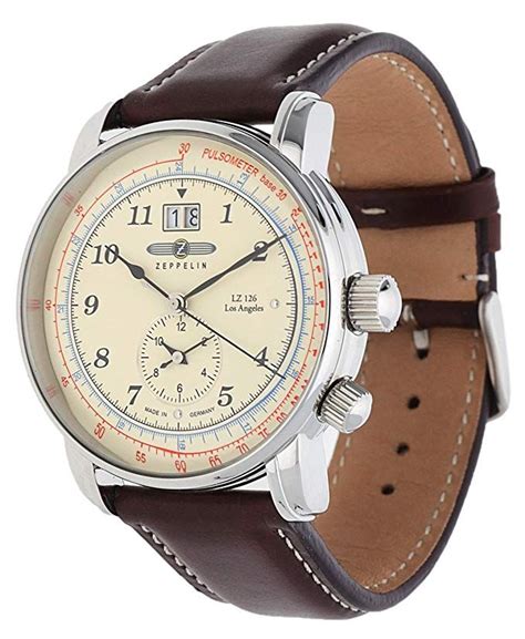 Zeppelin 8644-5 Series LZ126 Los Angeles Review | White watches for men, Zeppelin watch, Watches ...