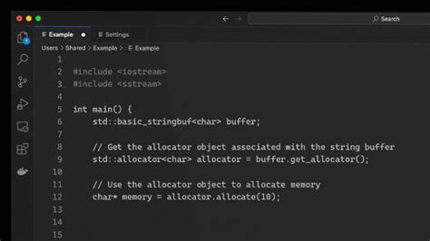 basic example of std multimap get allocator in c