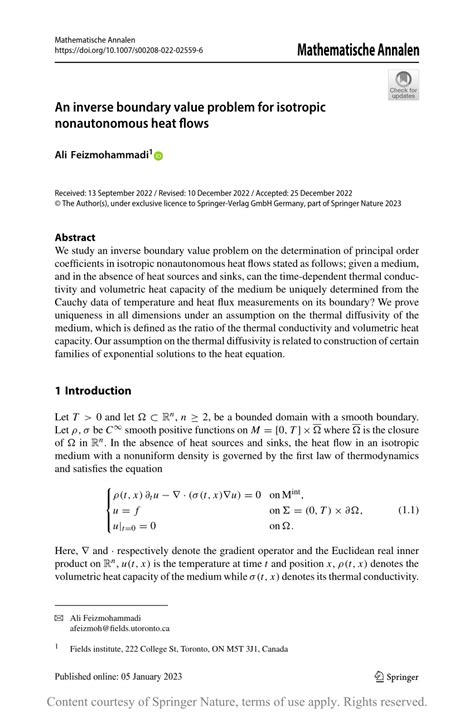 An Inverse Boundary Value Problem For Isotropic Nonautonomous Heat