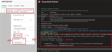 How To Reference A Environment Variable From Azure Pipeline To A Powershell Script Stack Overflow