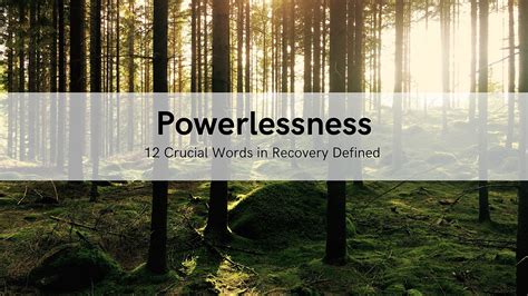 The Role Of Powerlessness In Sex Addiction Recovery