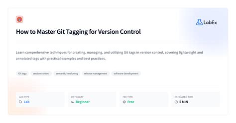 How To Master Git Tagging For Version Control Labex