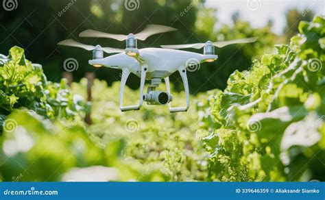 Smart Farming Technology Using Ai Powered Drones And Automated Irrigation Systems Stock