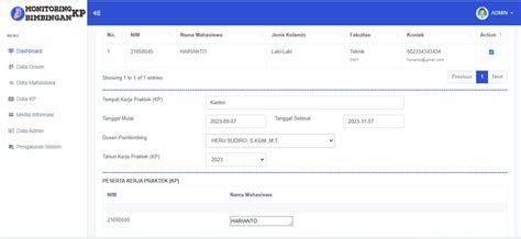 Source Code Aplikasi Monitoring Dan Bimbingan KP Berbasis Web Mobile