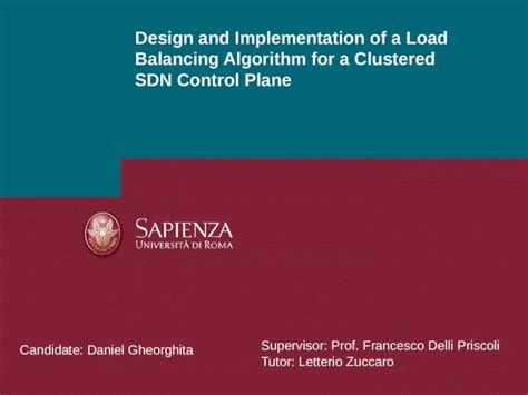 pptx design and implementation of a load balancing algorithm for a