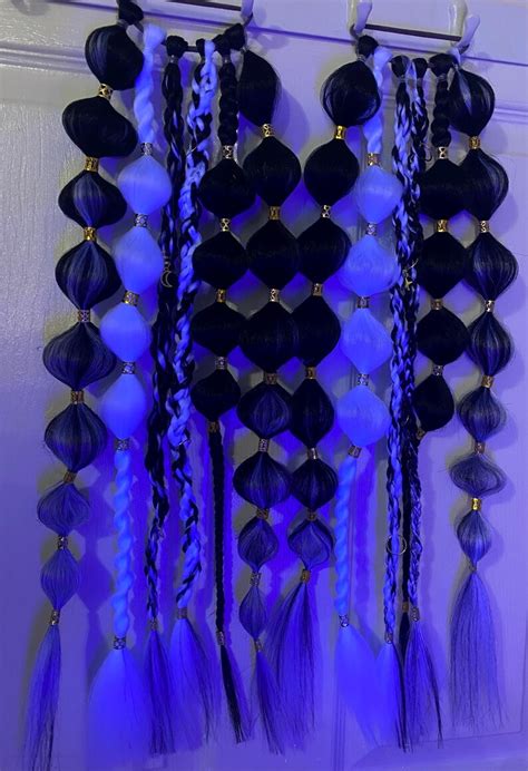 Set Of 2 Custom Braided Extensions Festival Braids Rave Braids