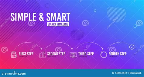Web Tutorials Accounting Report And Decreasing Graph Icons Set Loop Sign Vector Stock Vector