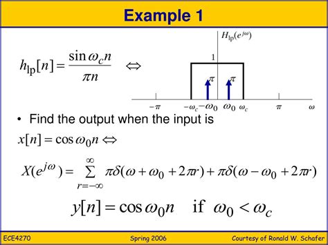 Ppt Ece4270 Fundamentals Of Dsp Lecture 7 B Discrete Time Fourier Transform Theorems