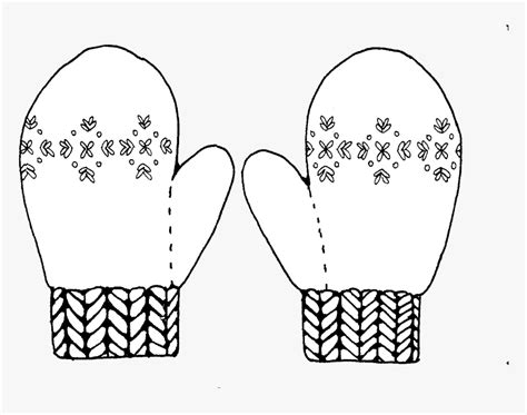 Clip Black And White Mittens 5670080 Clipart Library