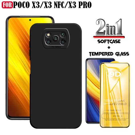 Jual Paket 2 In 1 Xiaomi POCO X3 X3 NFC X3 PRO Softcase Macaron Anti Gores Kaca Full Cover