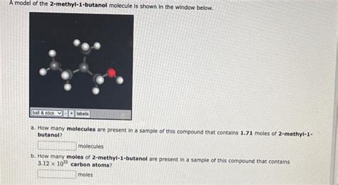 Solved A model of the 2-butanone molecule is shown in the | Chegg.com