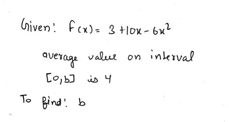 answered find all numbers b such that the average value of f x 3