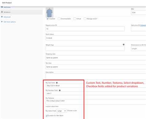 How To Add Custom Fields For Product Variations In Woocommerce Tyche Softwares