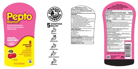 Pepto Bismol Cherry Details From The Fda Via