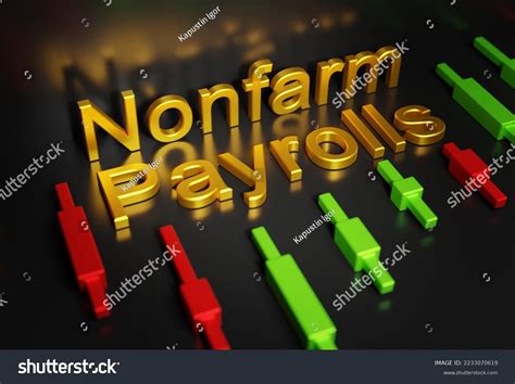Nonfarm Payrolls Nfp Sign Against Background Stock Illustration