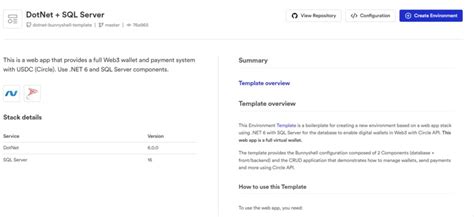 Dotnet Sql Server Template Devpost