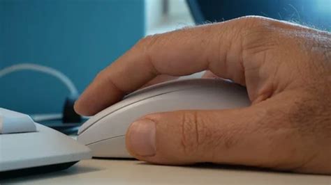 Man S Hand Gestures On A Mouse In A Mode Stock Video Pond