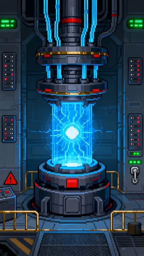 Free Pulsing Reactor Core Photo Reactor Pixelart Scifi Download