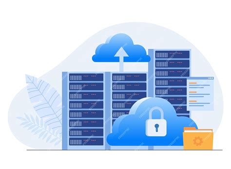Premium Vector Data Server Web Concept Storage Technology Database