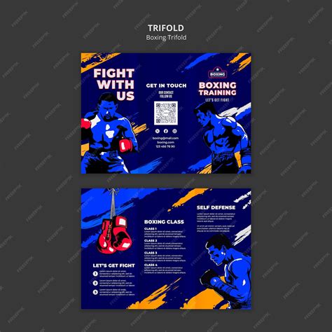 Free Psd Boxing Template Design