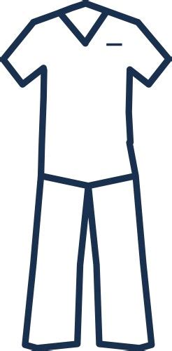 White Coat Medical Uniform Royalty Free Vector Image