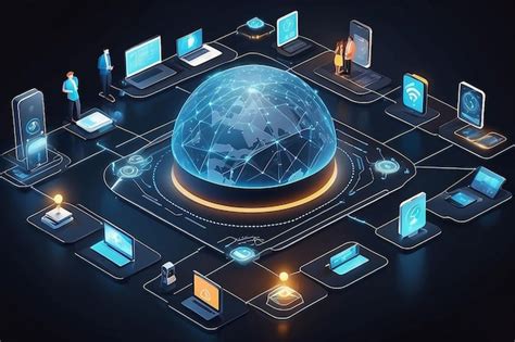 premium photo empowering connectivity smart iot and people network