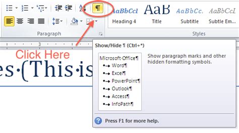 Word Formatting Marks Meaning Opsgagas