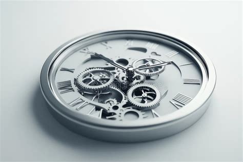 Efficient Time Management Clock Illustration Stock Illustration