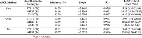Assay Efficiency And Limits Of Detection Lod Download Scientific