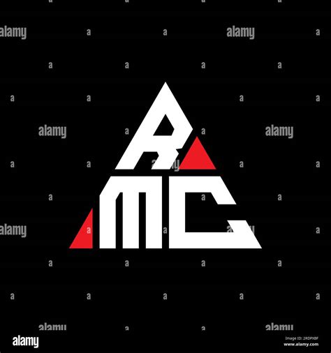 Rmc Triangle Letter Logo Design With Triangle Shape Rmc Triangle Logo