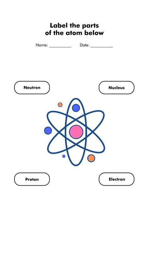Label An Atom Worksheet Free PDF At Worksheeto Com