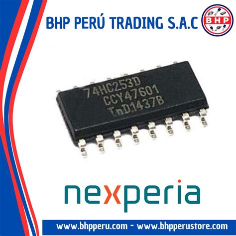 74HC253D NEXPERIA CIRCUITO INTEGRADO I C MULTIPLEXER 2 X 4 1 SOIC 16 BHP Perú Web