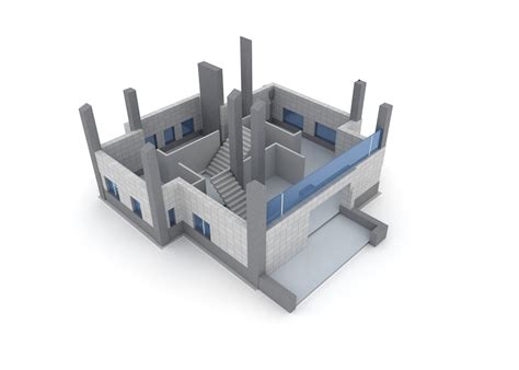 주택 건설의 애니메이션 과정 3d 모델 37 Fbx Max Unknown Obj Free3d