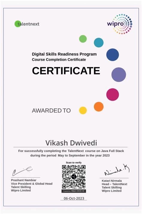 Vikash Dwivedi On Linkedin Java Wipro Learning Talentnext