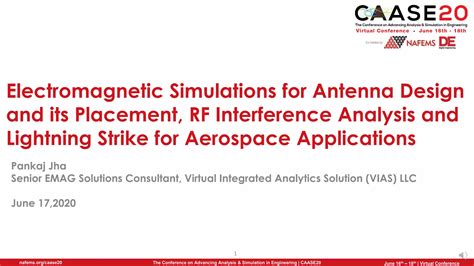 Electromagnetic Simulations For Aerospace Applications Pdf