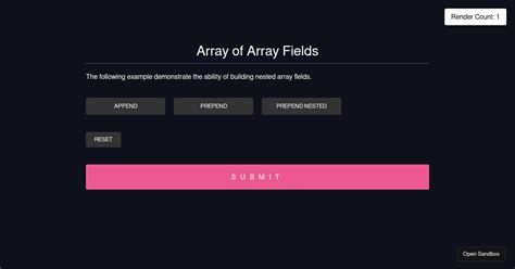 Nested Array V7 Codesandbox
