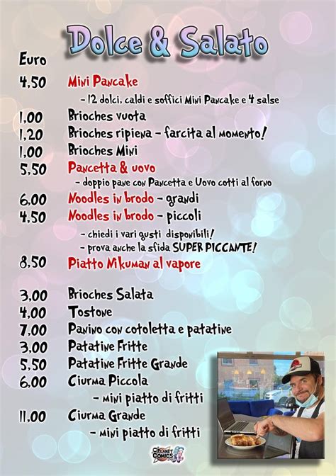 Menu At Planet Comics Cafè Pub And Bar Udine