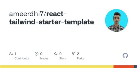 Github Ameerdhi7react Tailwind Starter Template