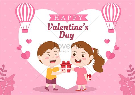 해피 발렌타인 데이 일러스트 일러스트 무료 다운로드 Lovepik